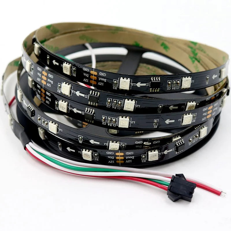 Buy WS2811 60 LEDs/m Warm White Addressable LED Pixel Strip Light 12V ...