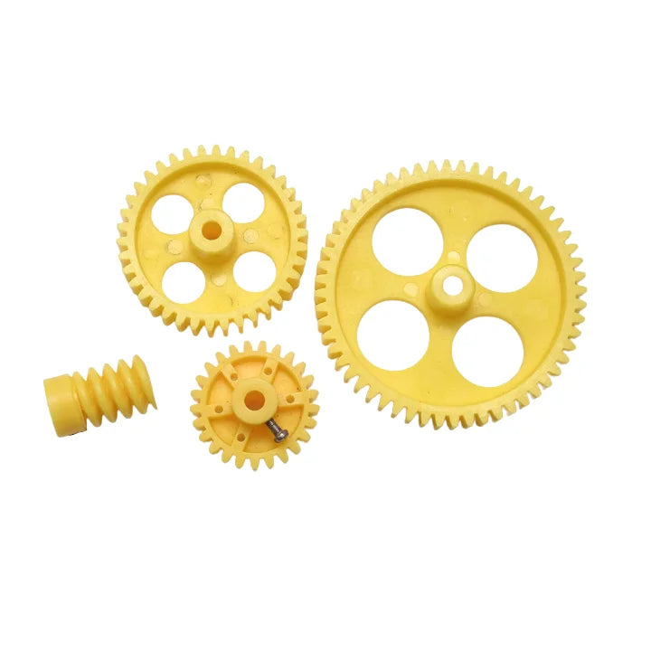 Buy Set of Plastic Spur Gear & Worm Gear (Yellow) at electronifyindia ...