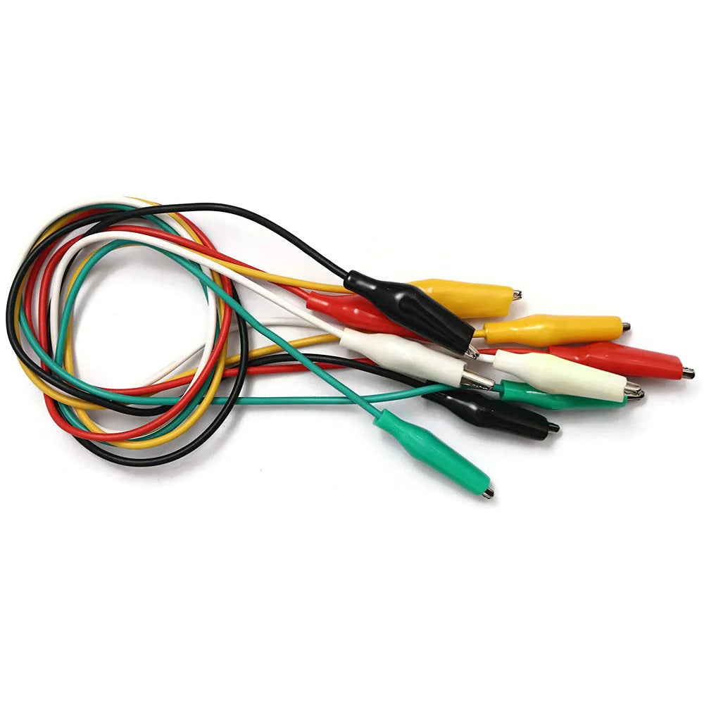 Electrical Alligator Clips with Wires Test Leads Sets - 5 Wires ...