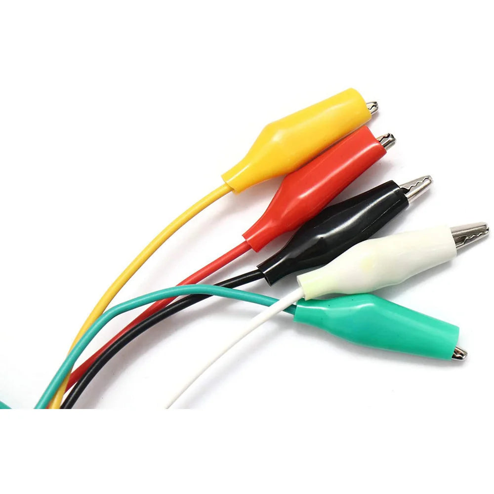 Electrical Alligator Clips with Wires Test Leads Sets - 5 Wires ...