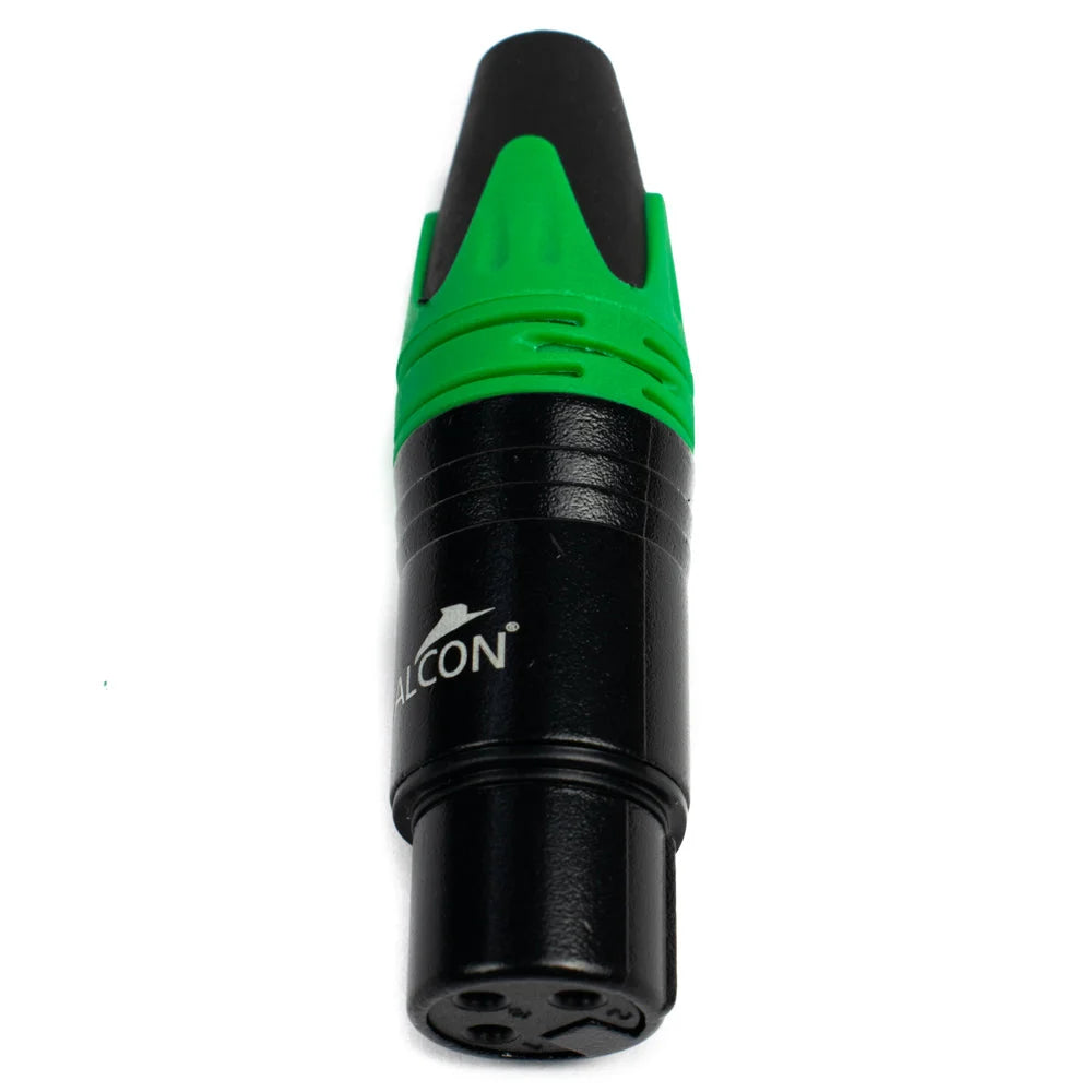 Buy Falcon FC3PMNTCT 3 Pole Female XLR Cable Connector (Green) at ...