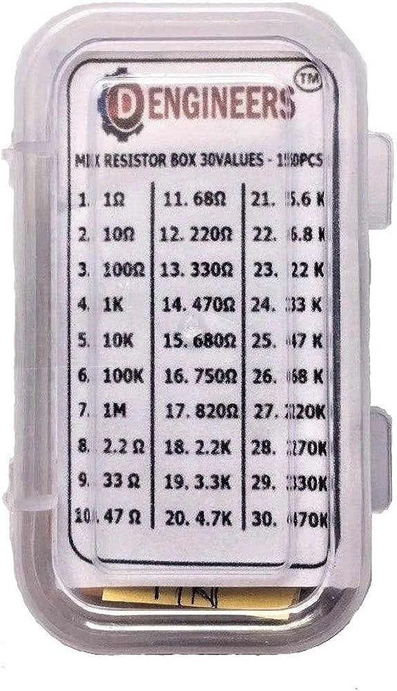 Resistor Box - Assortment of 150 Resistors and 30 Values buy online at ...