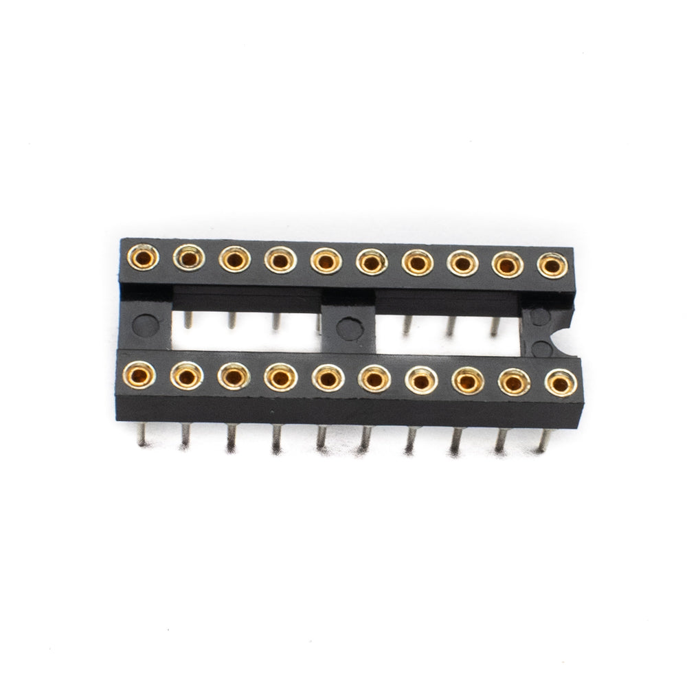 Buy 20 Pin Machined IC Base 2.54mm Pitch at electronifyindia.com ...