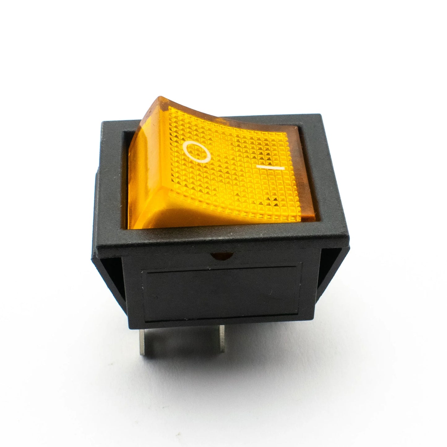 Buy KCD4 16A 250V DPST ON-OFF Rocker Switch with Yellow Light ...