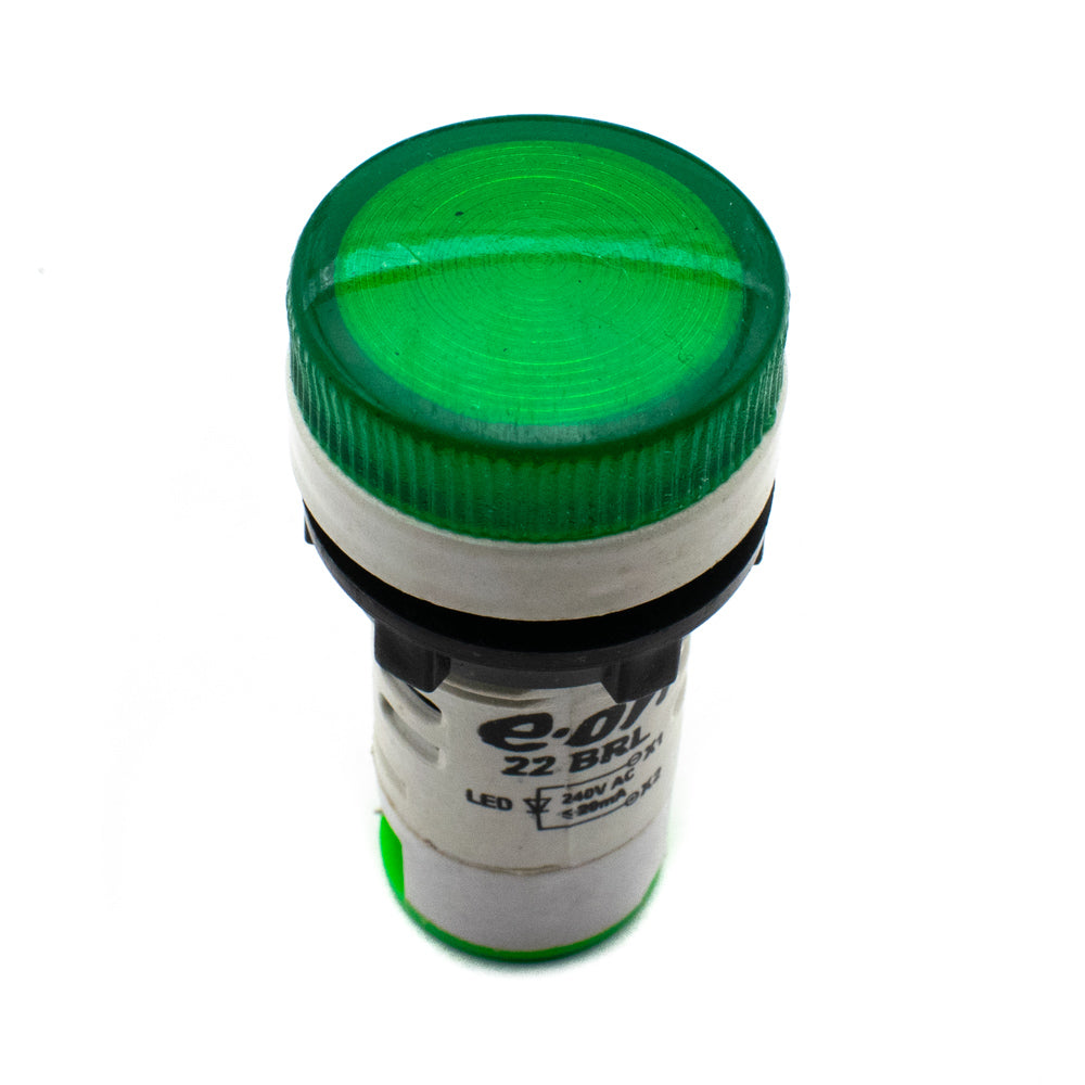 Buy 240V AC Panel Mount Green LED Light Indicator at electronifyindia ...