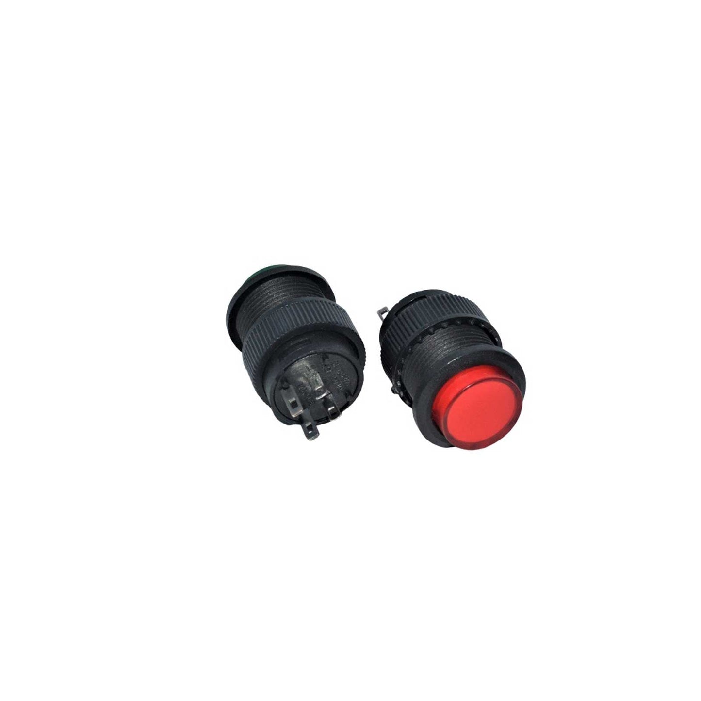 Buy 4 Pin Round Button DPST Push Button Switch (Red) at ...