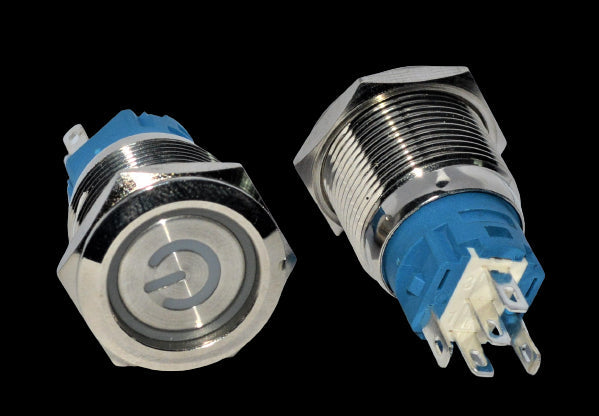 Buy 19mm Waterproof Metal Push Button Switch at electronifyindia.com ...