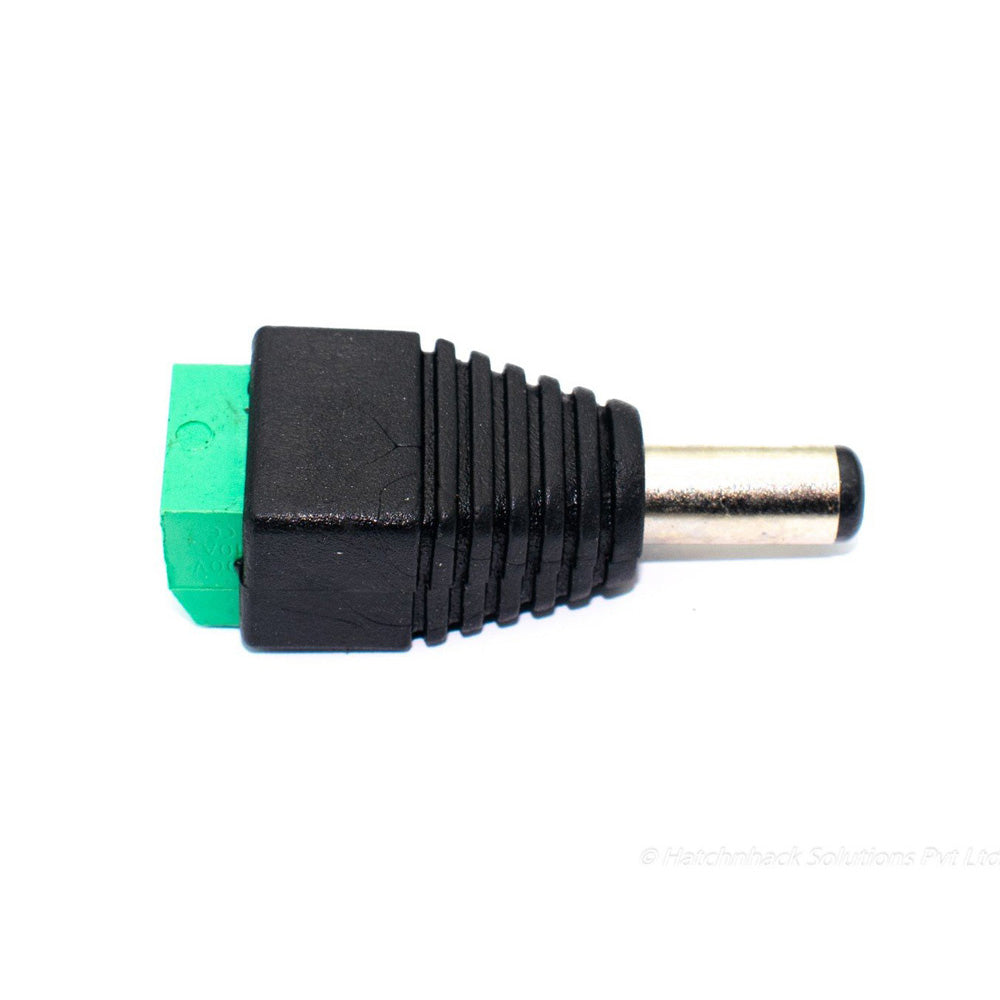 Buy 2.1mmx5.5mm Male DC Power Jack Adapter Connector Plug For CCTV ...