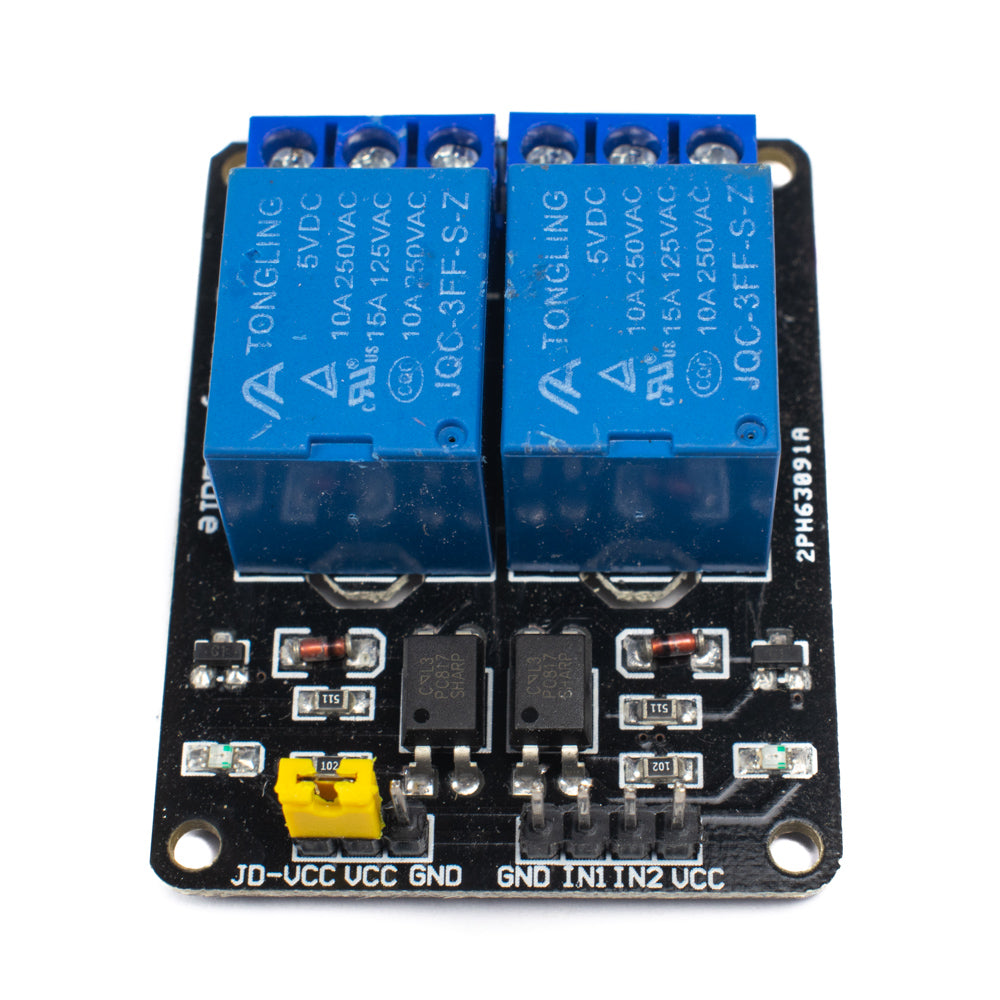 Buy 2 channel relay module with optocoupler Online in India ...