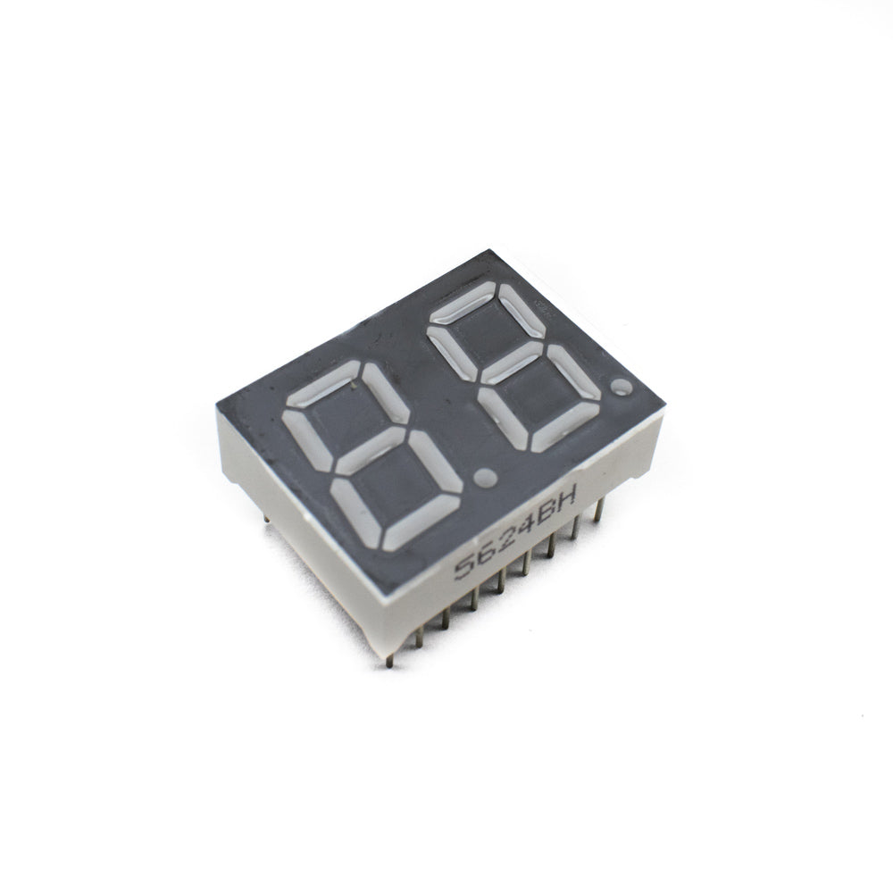 Buy 0.56 inch 2 Digit Seven Segment Display - Red (Common Cathode) at ...