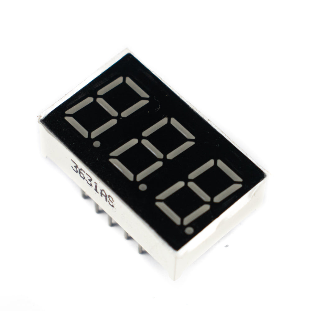 Buy 0.36 inch 3 Digit Seven Segment Display-Red (Common Cathode) at ...
