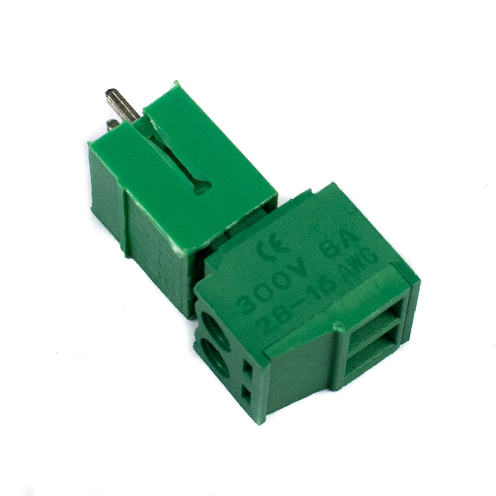 Buy 2 Pin Plugin Terminal Right Angle 3.81mm Male-Female Pair at ...