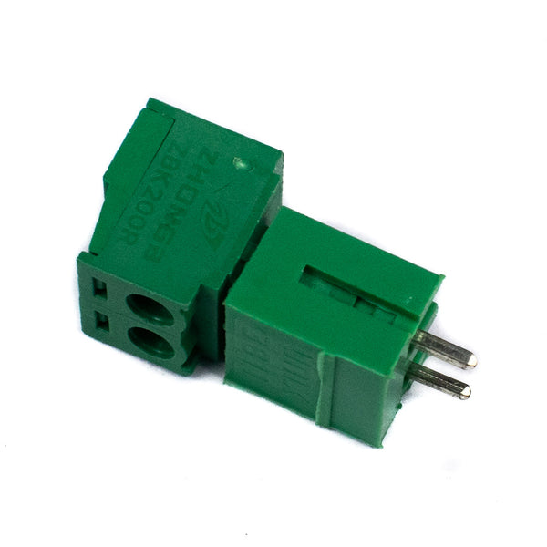 Buy 2 Pin Plugin Terminal Right Angle 3.81mm Male-Female Pair at ...