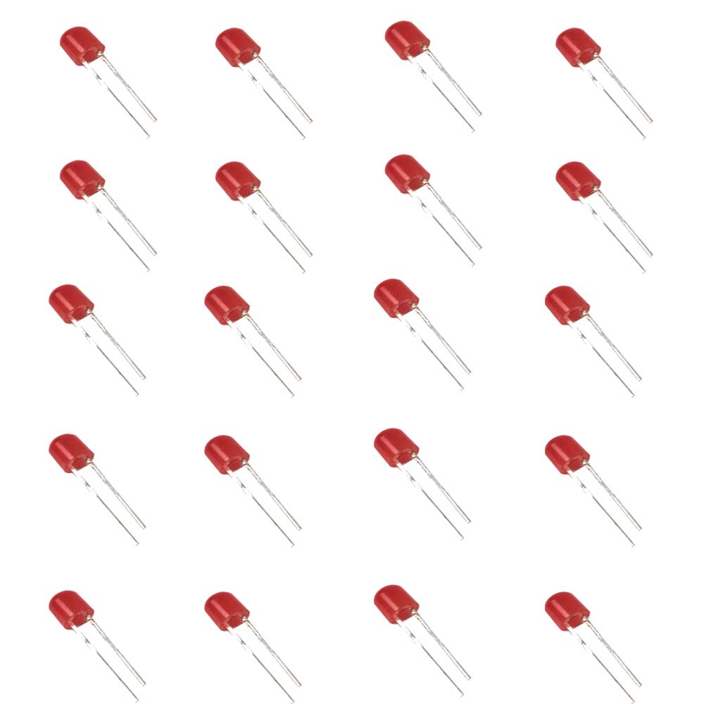 Buy 4.8mm 360 Degree Red Diffused LED(100-300mcd) (Pack of 4000) at ...