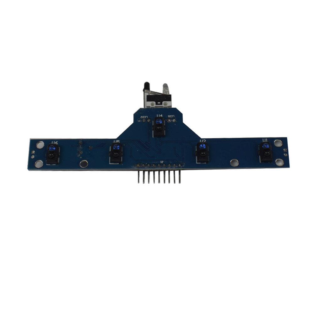 5 Way Ir Array With Bump Switch Line Sensor Array Electronifyindia